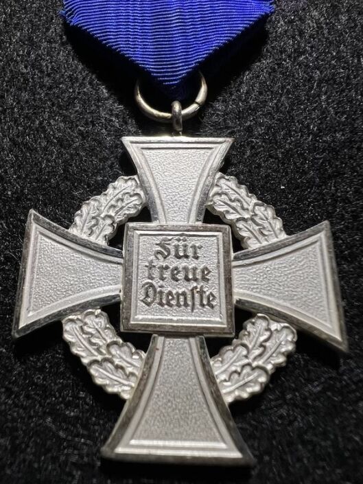 WWII German Medal – Faithful Service Cross – 25 Years – Original ...